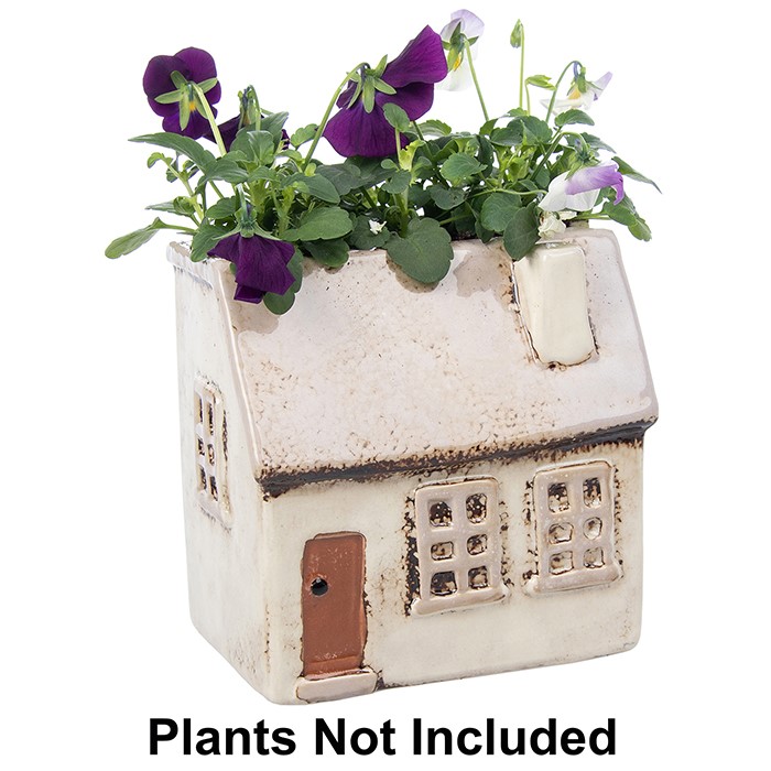 Village Pottery Light Grey House Planter – Hollygrove
